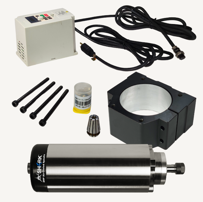SHARK CNC 2HP 110V AIR COOLED SPINDLE KIT - NextWave CNC